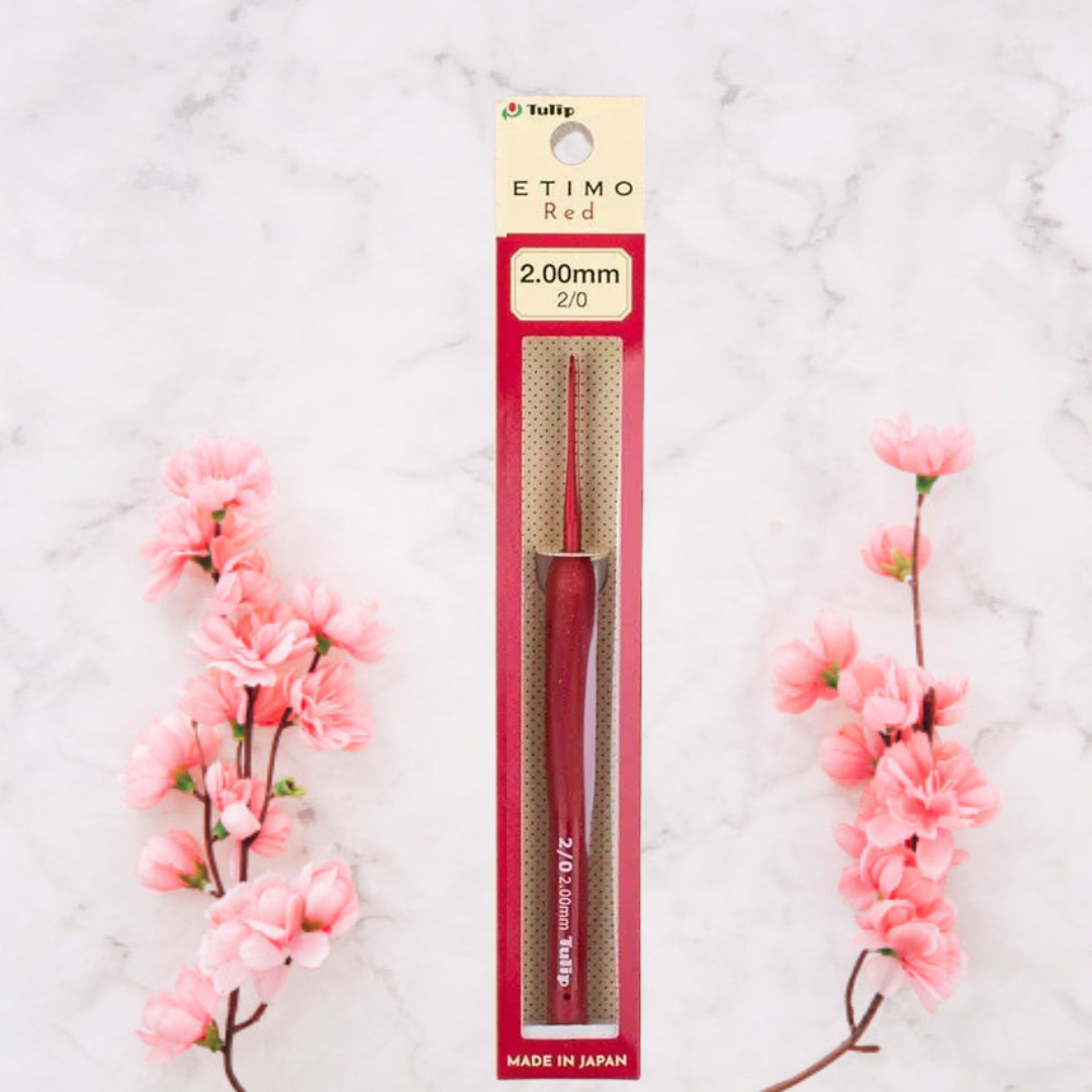 Tulip Etimo Red 14 cm Crochet Hook Collection | Hobinis Yarns