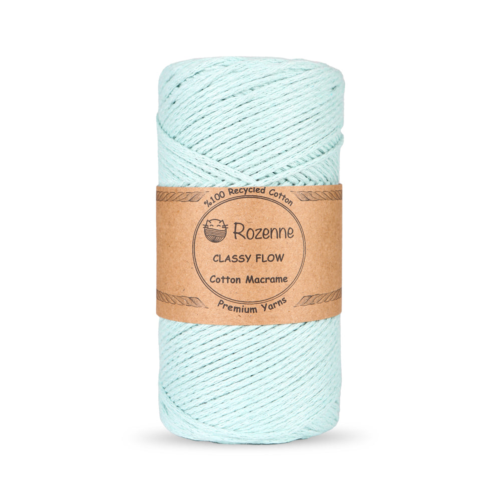 Rozenne Classy Flow 100% Cotton Macrame Cord Knitting Yarn Collection ...