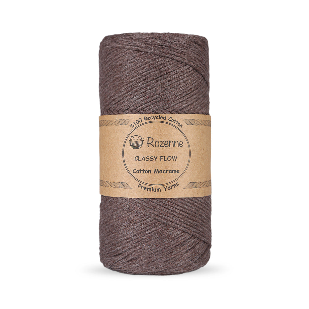 Rozenne Classy Flow 100% Cotton Macrame Cord Knitting Yarn Collection ...